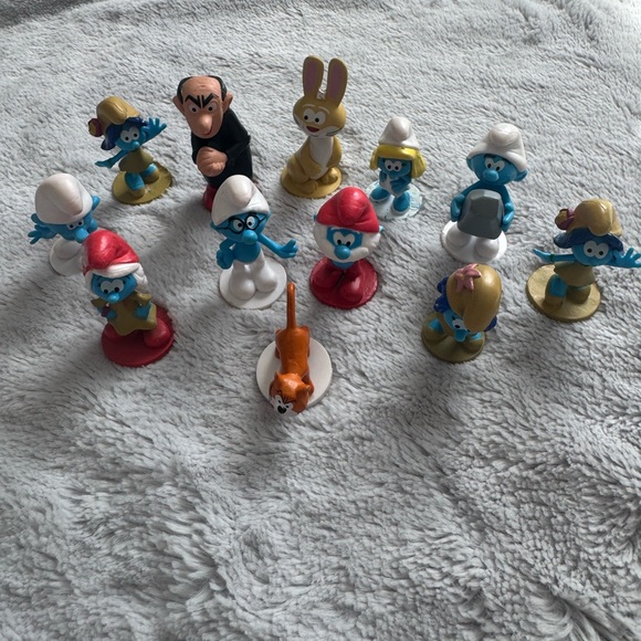 Peyo | Party Supplies | Vintage Style Smurf Cake Toppers 2 Piece Party ...